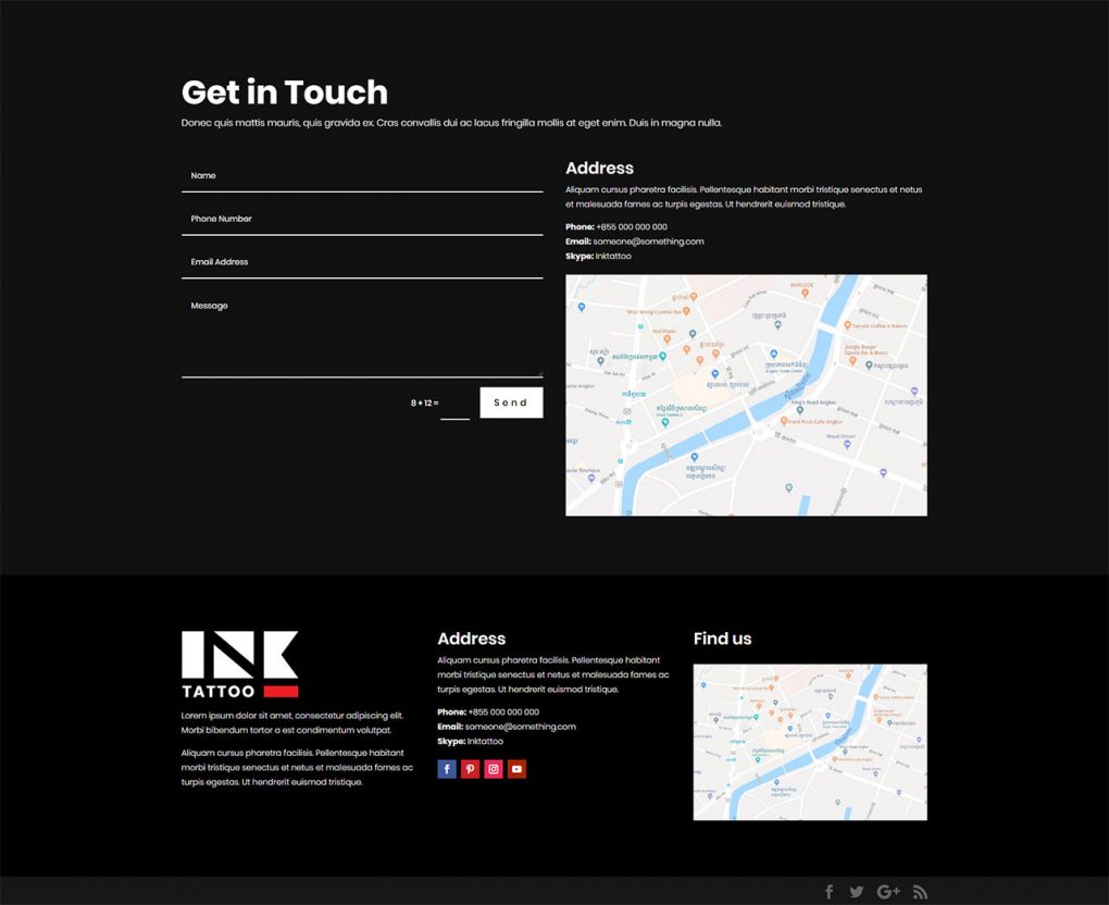 FREE Ink Tattoo Divi Layout Pack - OPTe.NETWORK