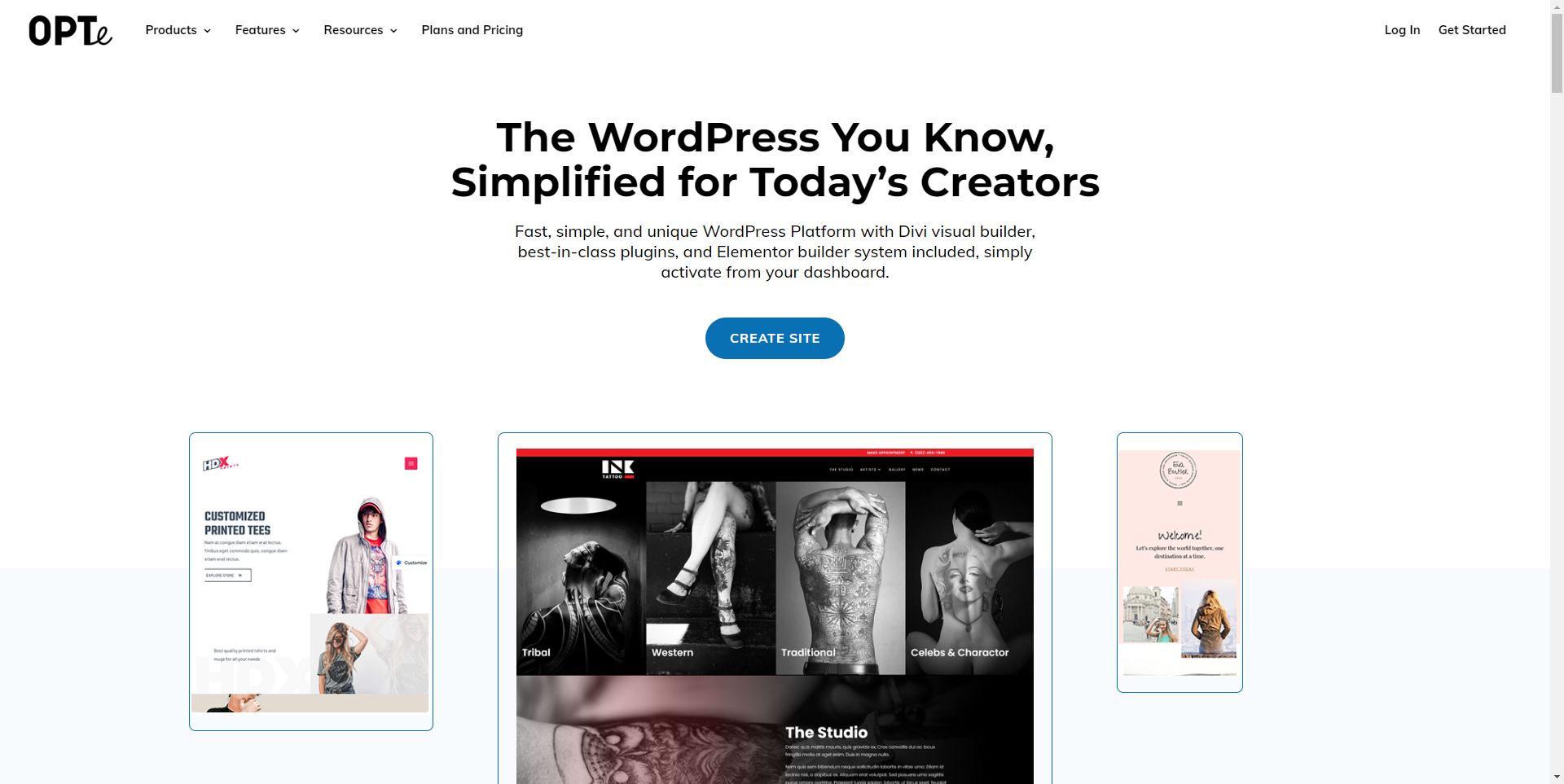 Build Powerful WordPress Websites. Effortlessly. — OPTe